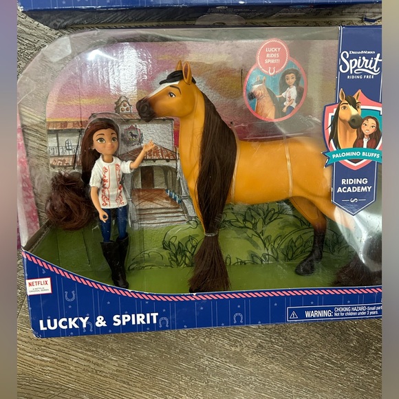 Mattel | Toys | Spirit Riding Academy Lucky Spirit Box Is Scuffed ...